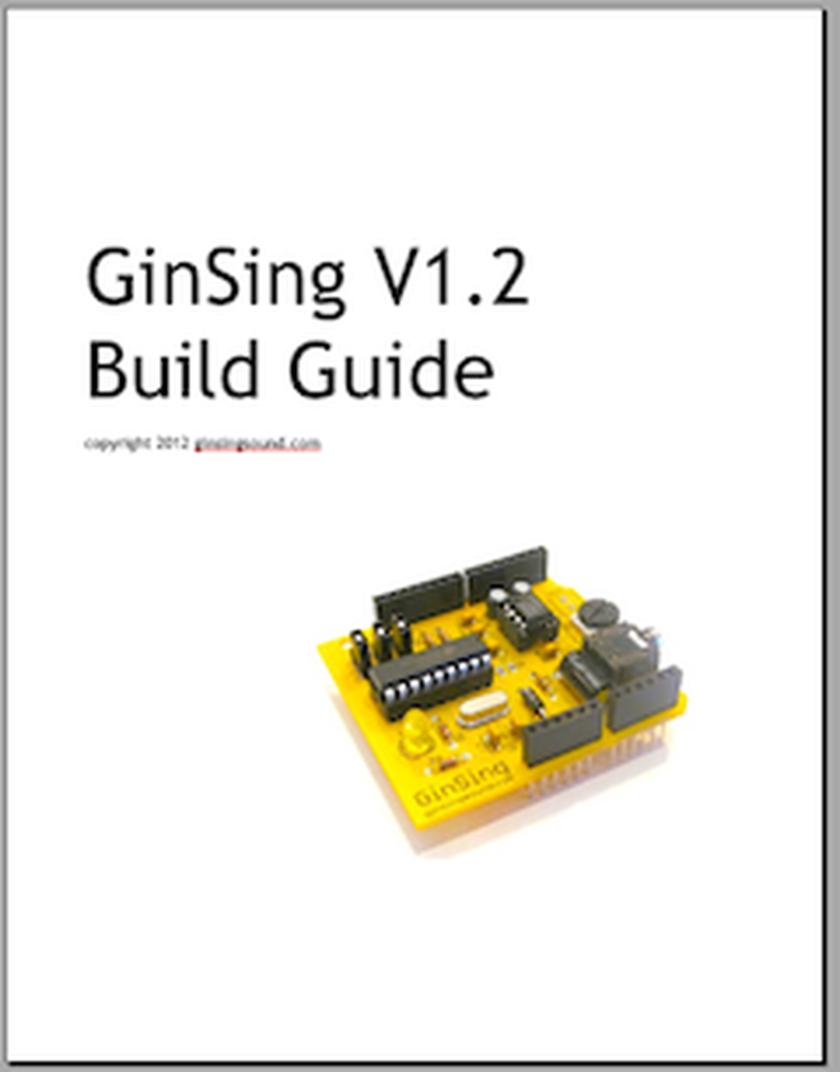 GinSing Speech | Sound Synth Arduino Shield Kit from Engeldinger Engineering Services on Tindie